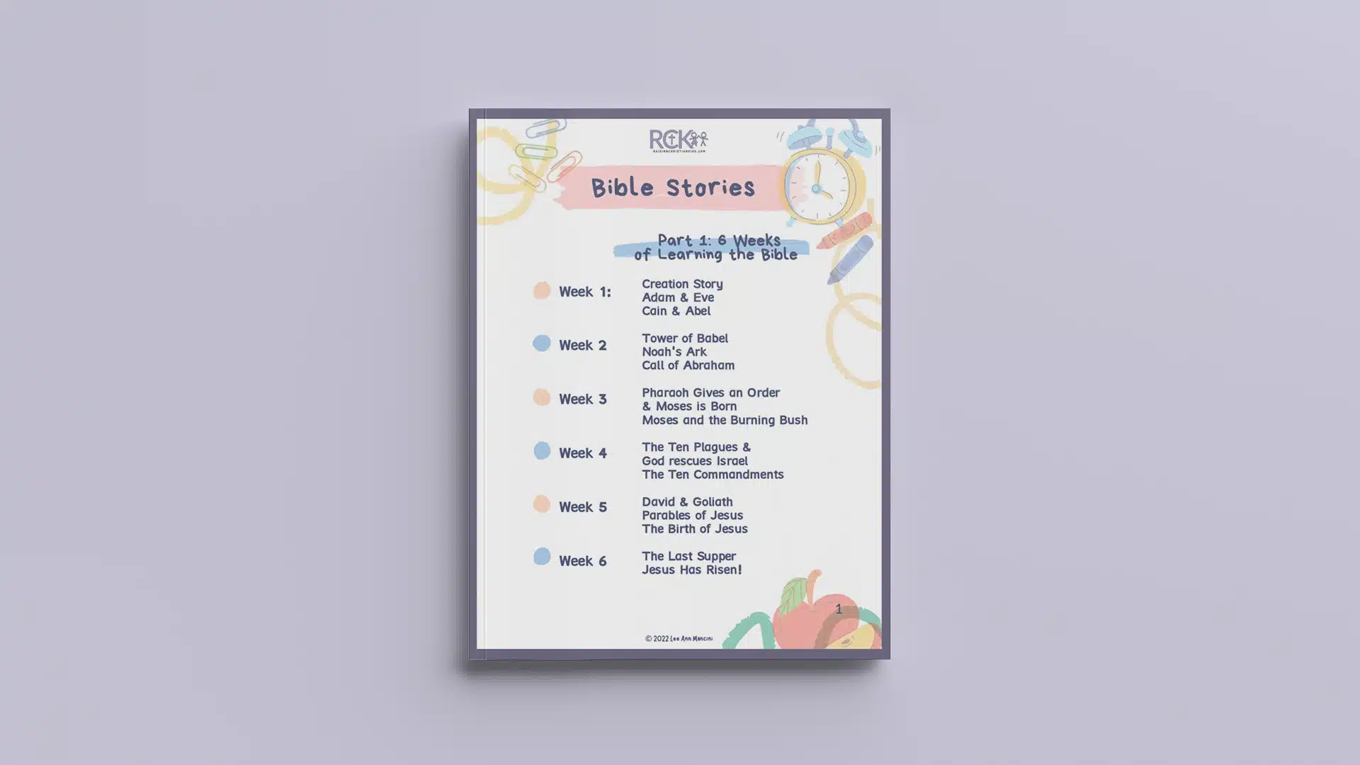 Bible Stories (6 Weeks) | Raising Christian Kids